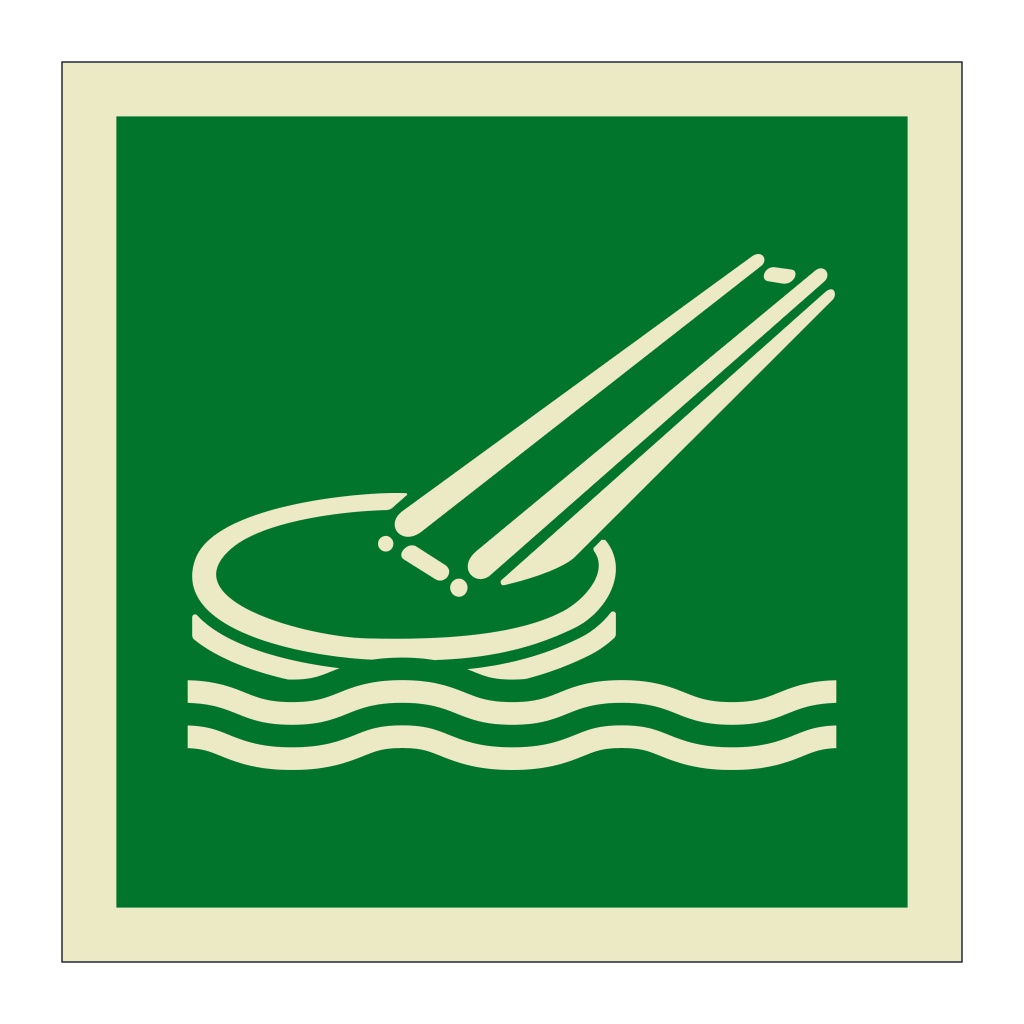 Evacuation slide symbol 2019 (Marine Sign) | British Safety Signs