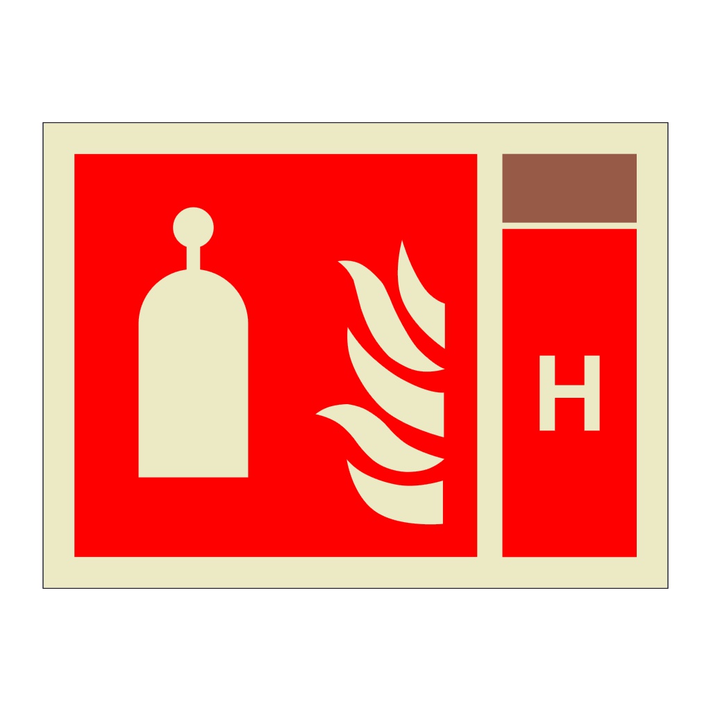 Remote release station with Halon Identification |British Safety Signs