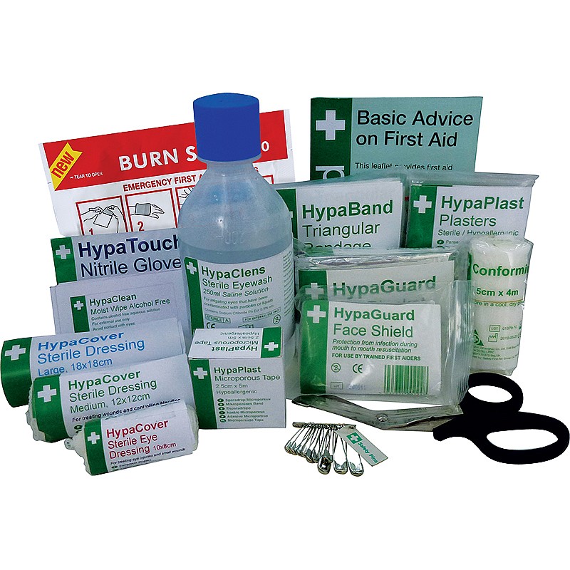 British Standard Compliant Travel First Aid Kit Refill | British Safety ...