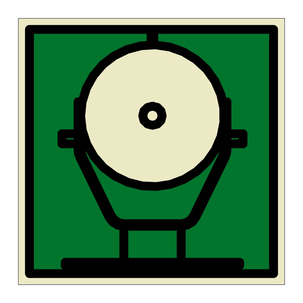 Emergency torch symbol (Marine Sign) | British Safety Signs