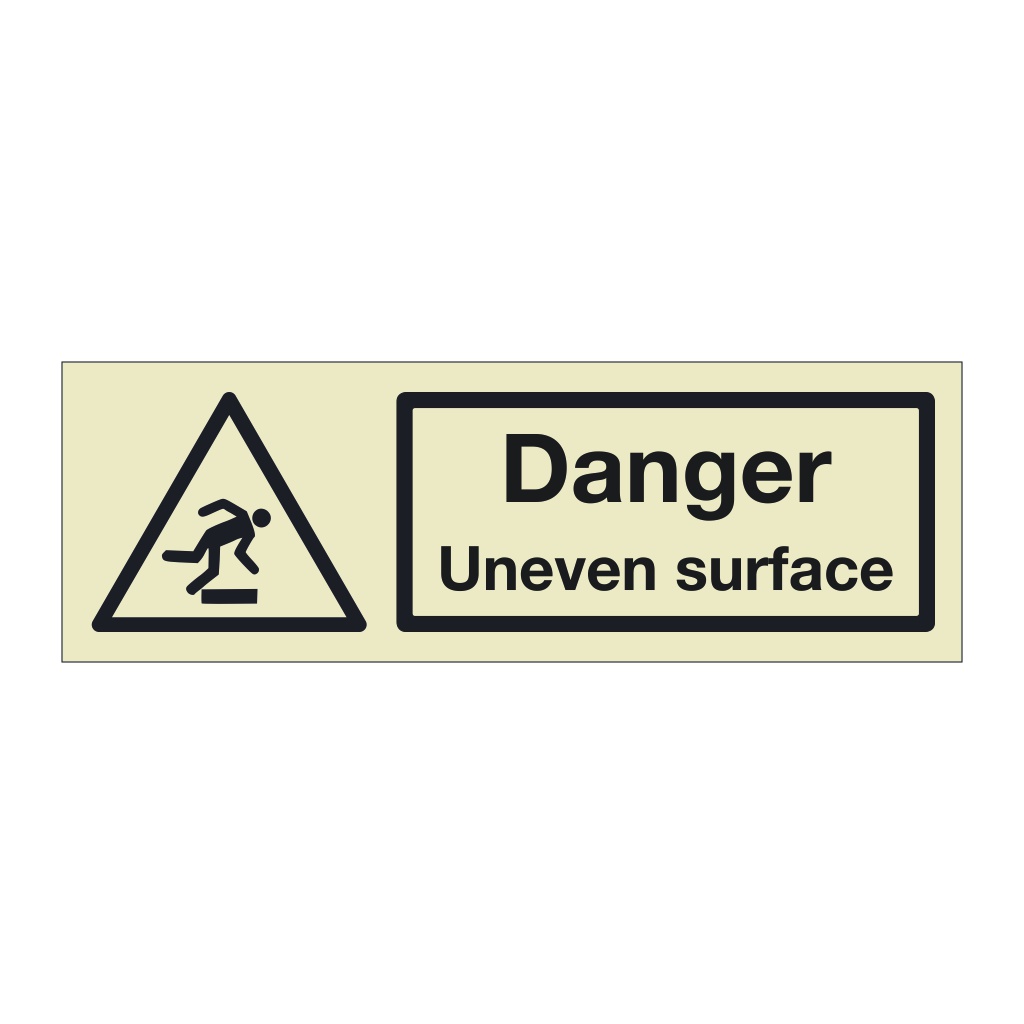 Warning Uneven surface (Marine Sign) | British Safety Signs