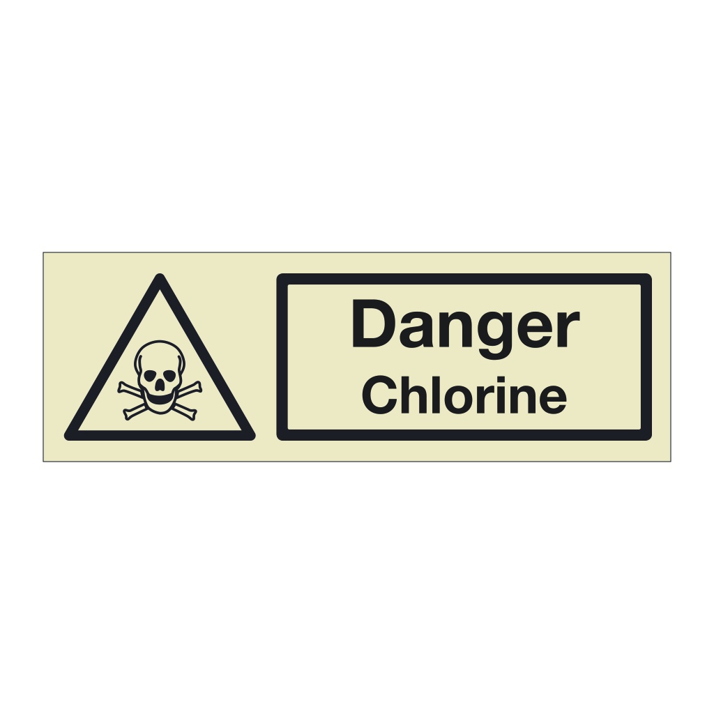 Danger Chlorine (Marine Sign) | British Safety Signs