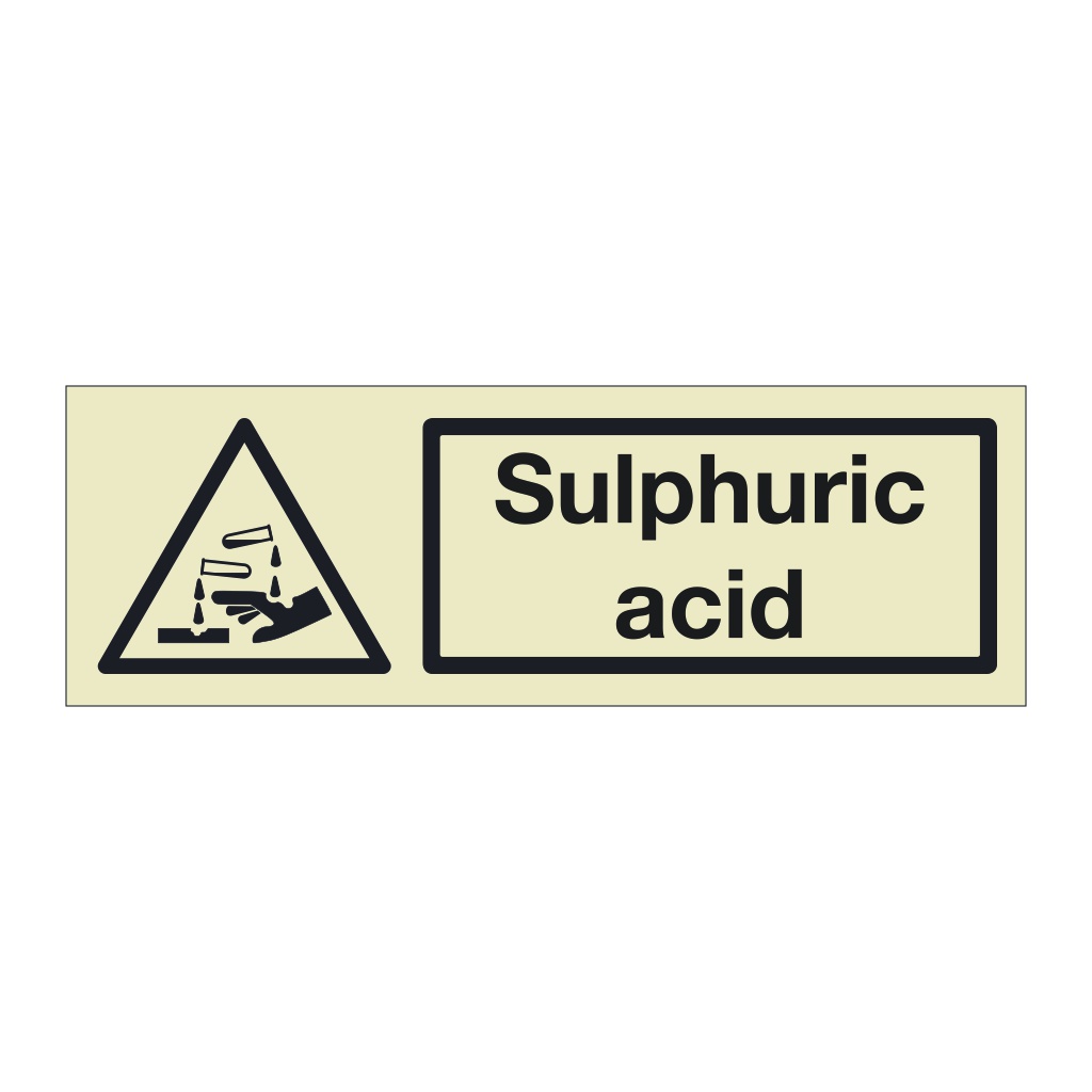 Sulphuric acid (Marine Sign) | British Safety Signs