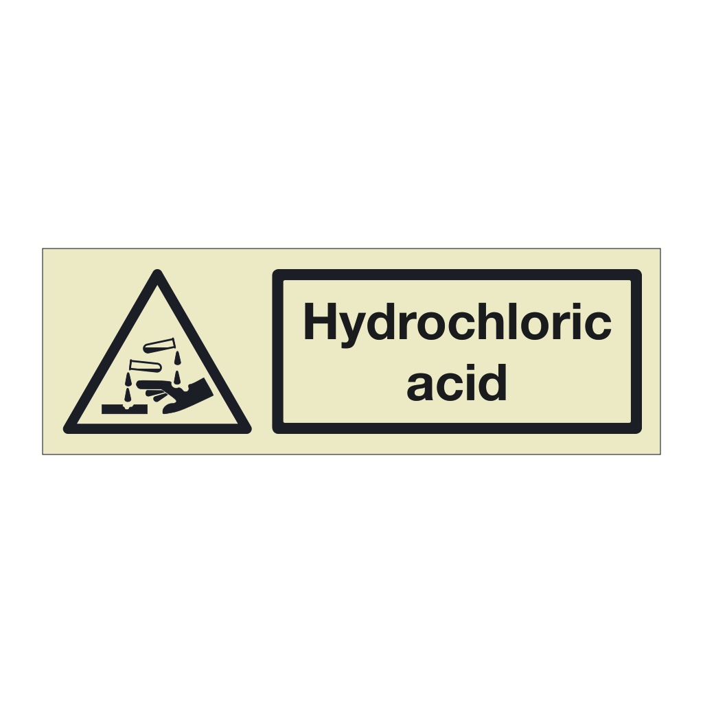 Hydrochloric acid (Marine Sign) | British Safety Signs