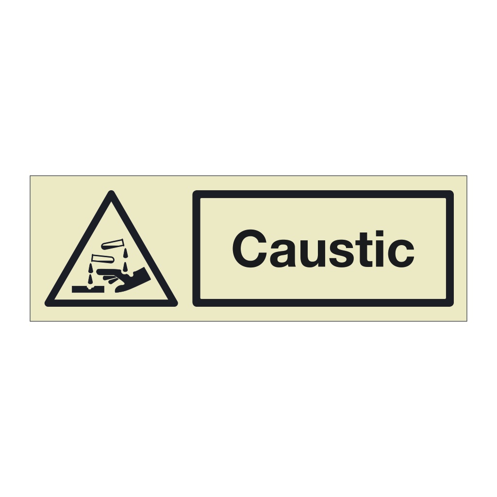 Caustic (Marine Sign) | British Safety Signs