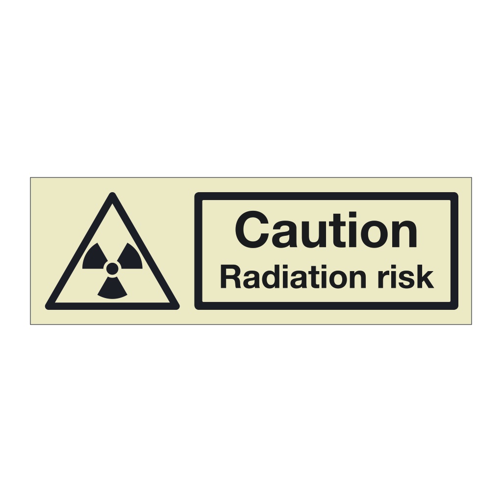 Caution Radiation risk (Marine Sign) | British Safety Signs