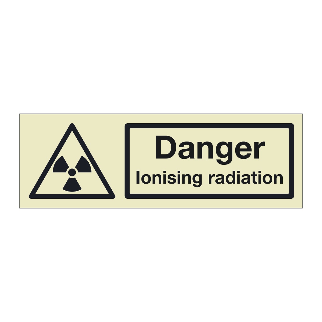 Danger Ionising radiation (Marine Sign) | British Safety Signs