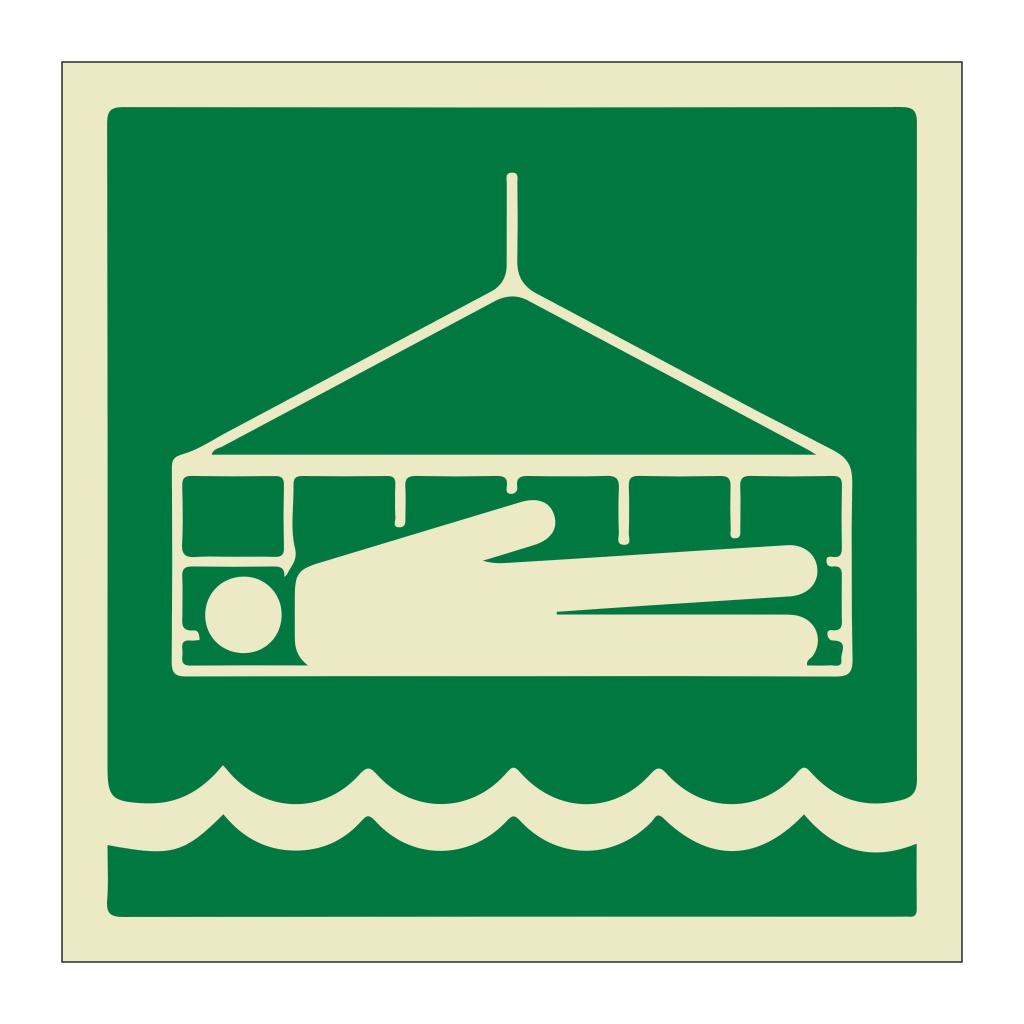 Jason cradle sign (Marine Sign) | British Safety Signs