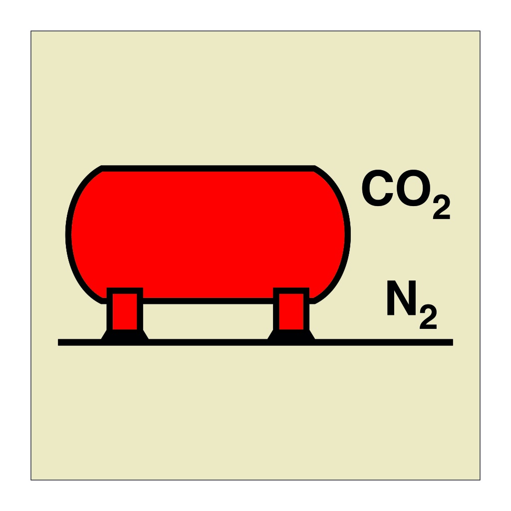 CO2 Nitrogen Bulk Installation (Marine Sign) | British Safety Signs