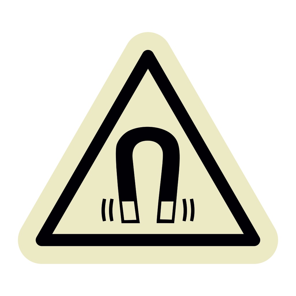 Magnetic field symbol (Marine Sign) | British Safety Signs
