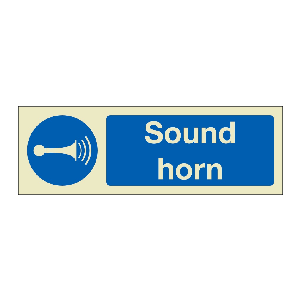 Sound horn (Marine Sign) | British Safety Signs