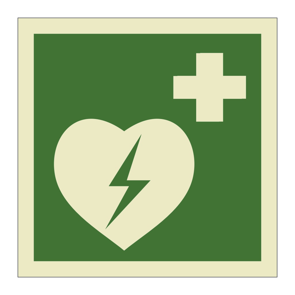 Automated External Heart Defibrilator symbol (Marine Sign) | British ...