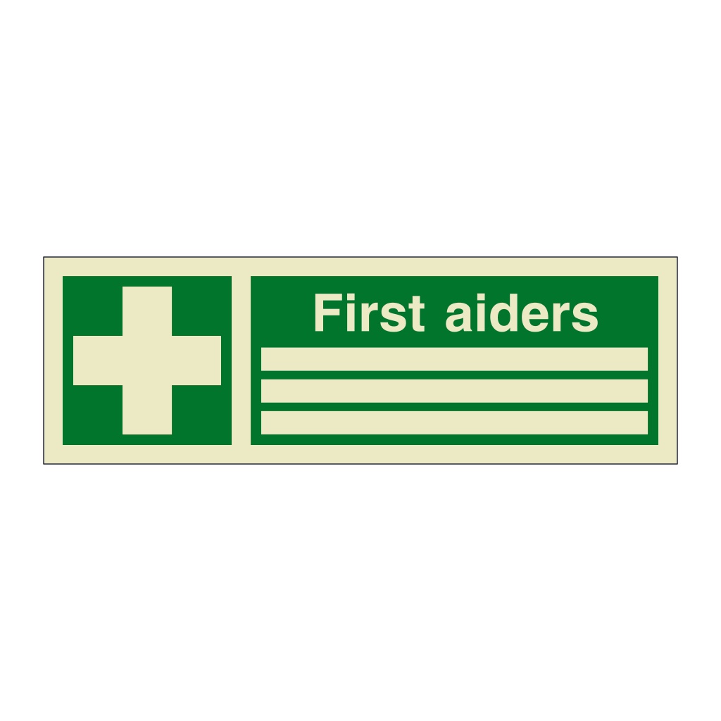 First aiders (Marine Sign) | British Safety Signs