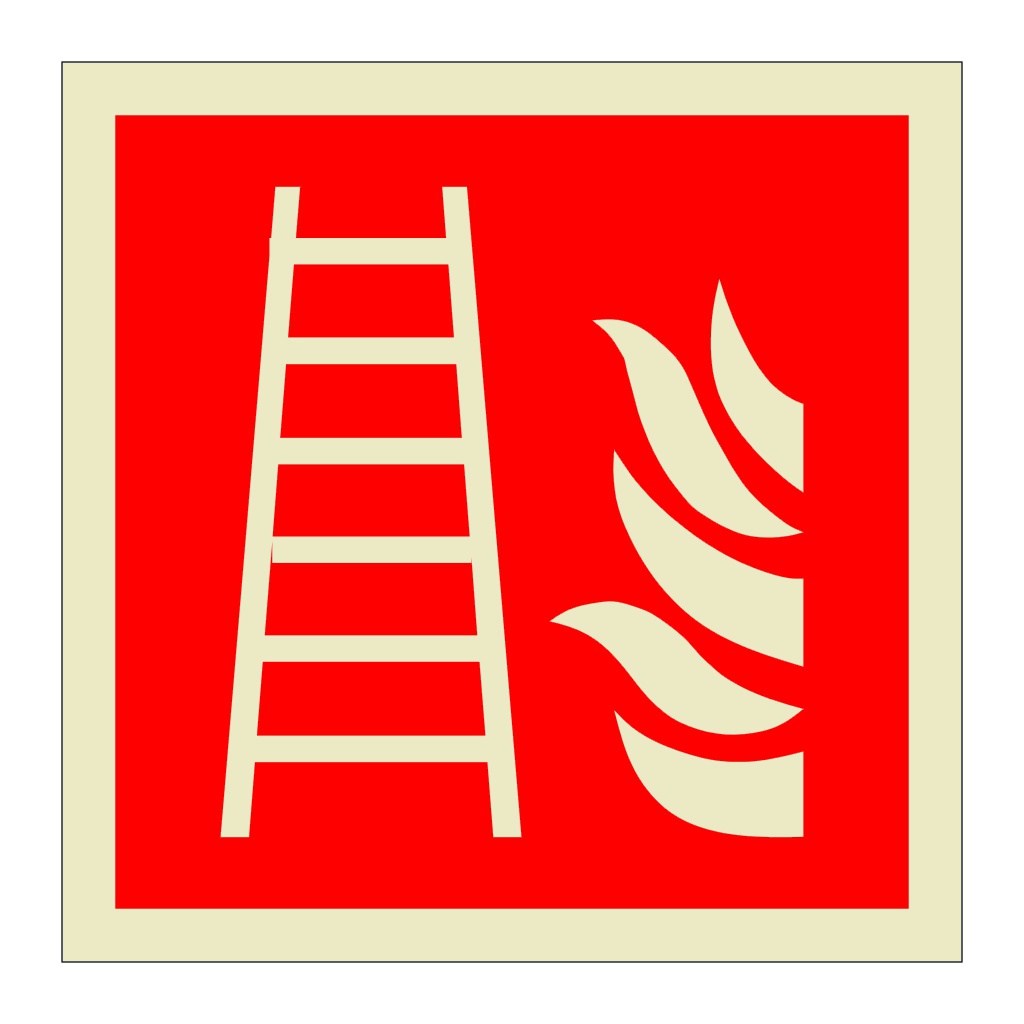 Fire ladder symbol (Marine Sign) | British Safety Signs