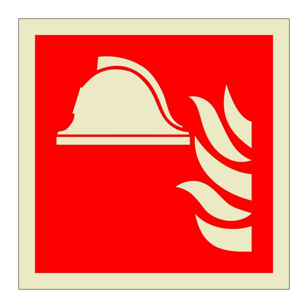 Fire point symbol (Marine Sign) | British Safety Signs