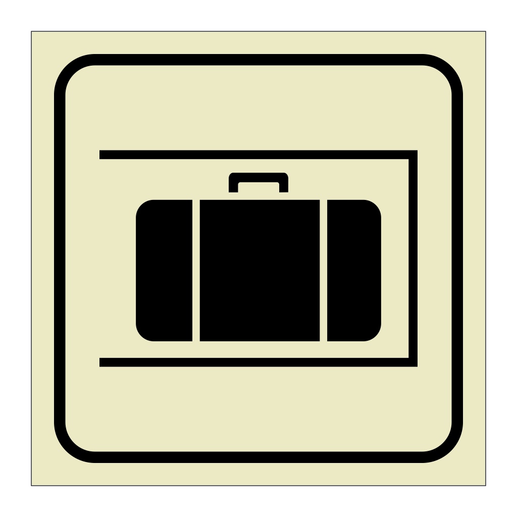 Baggage Storage (Marine Sign) | British Safety Signs